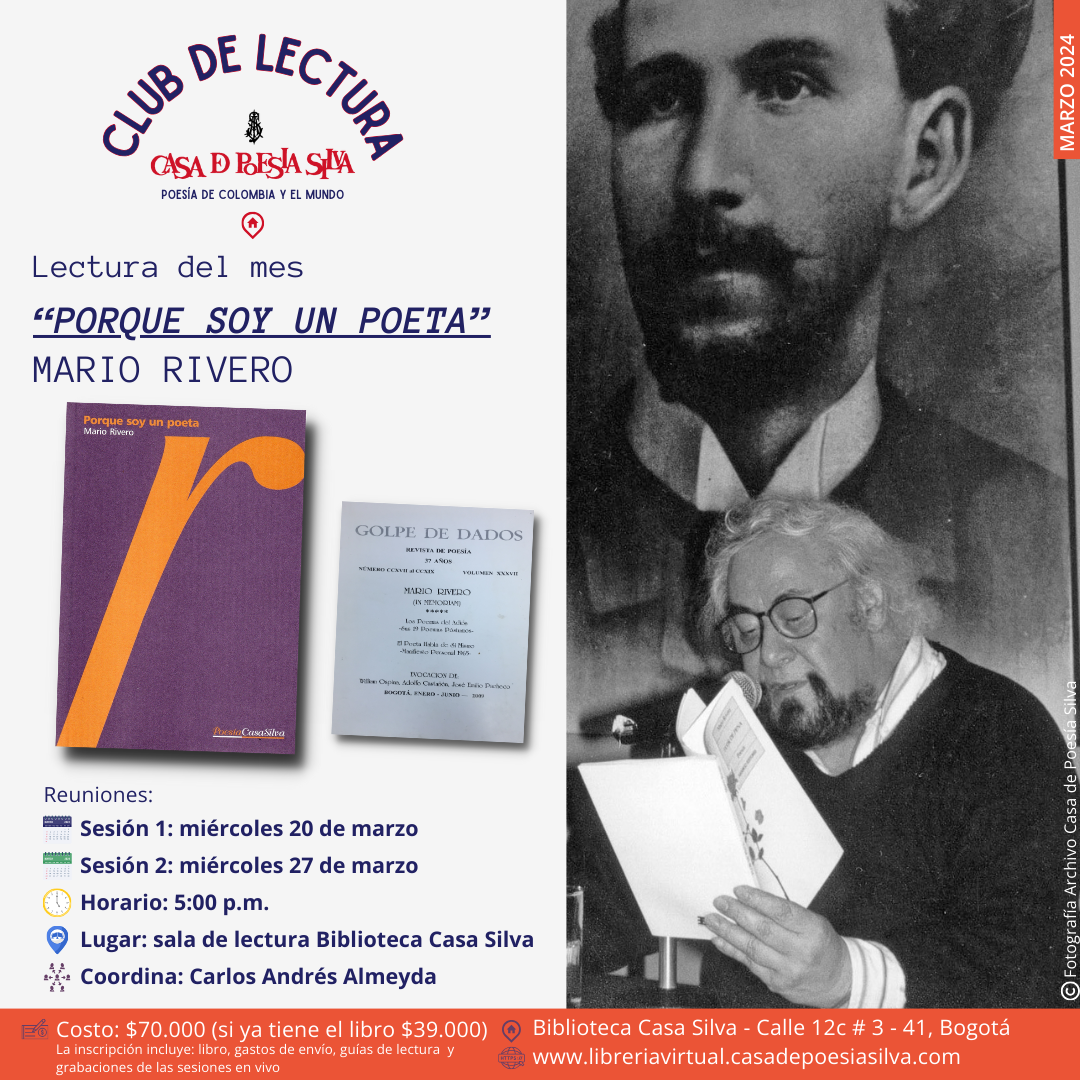 Club de Lectura – Marzo 2024: Mario Rivero